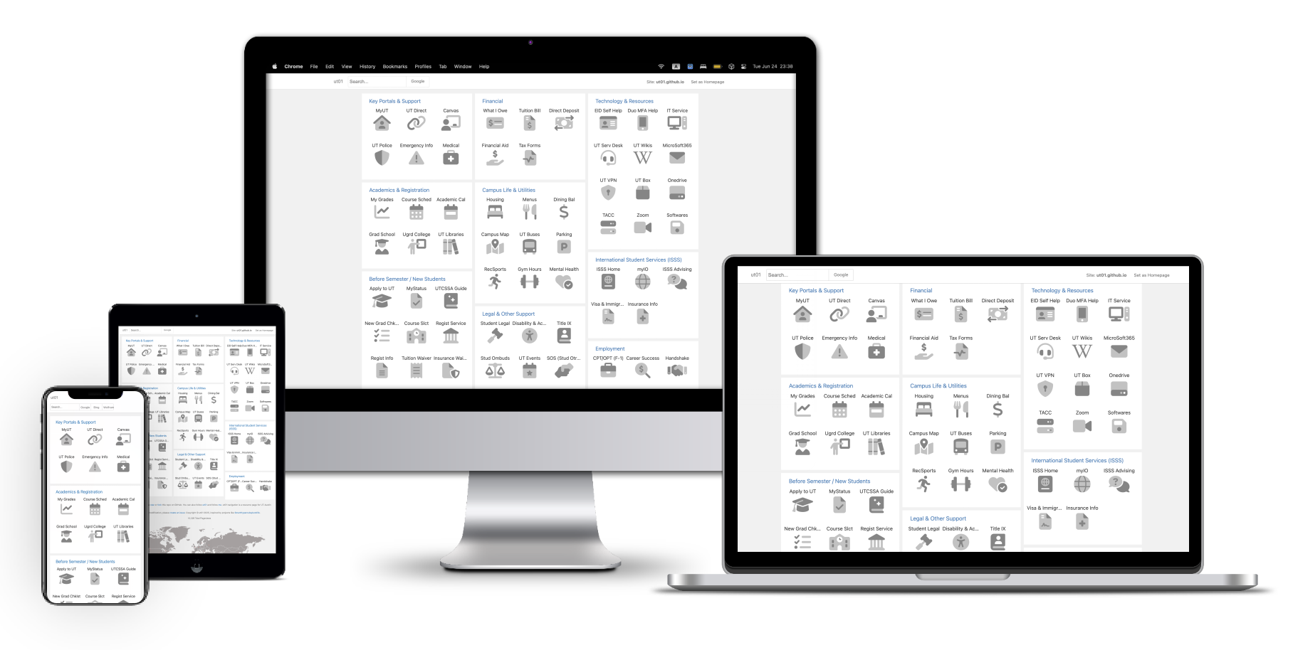 ut01: Quick Navigation for UT Austin Students